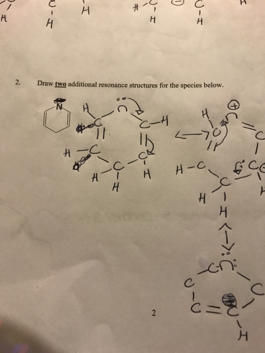 Solved 2. Draw two additional resonance structures for the | Chegg.com