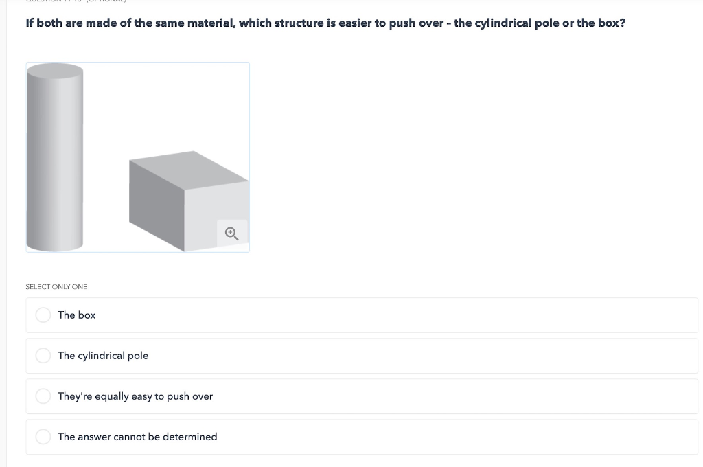Solved If both are made of the same material, which is | Chegg.com