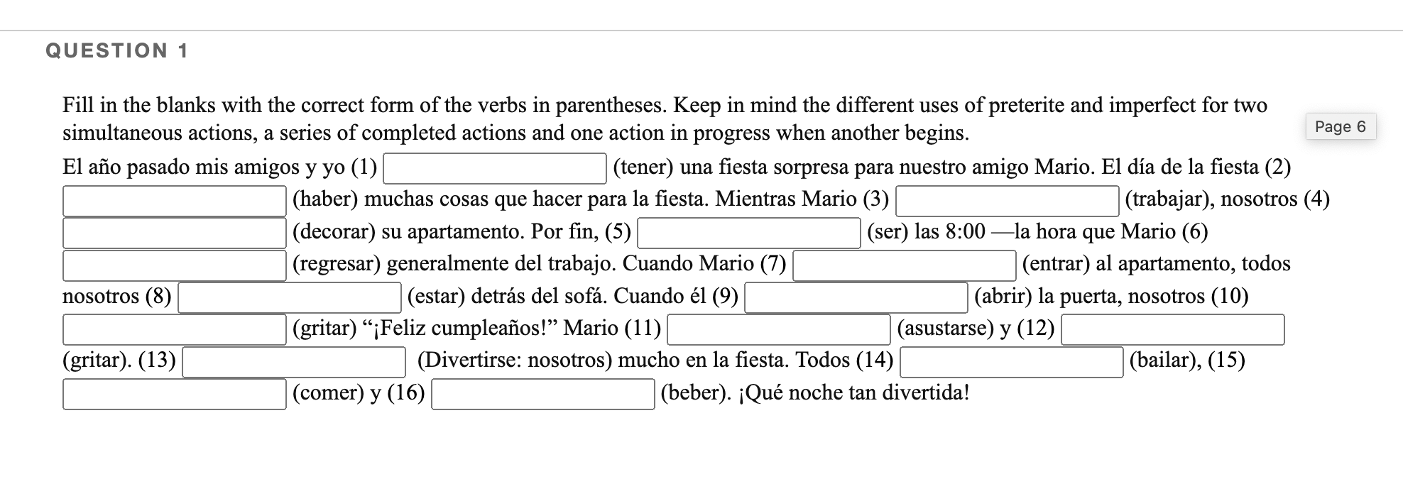 Fill in the blanks with the correct form of the verbs | Chegg.com