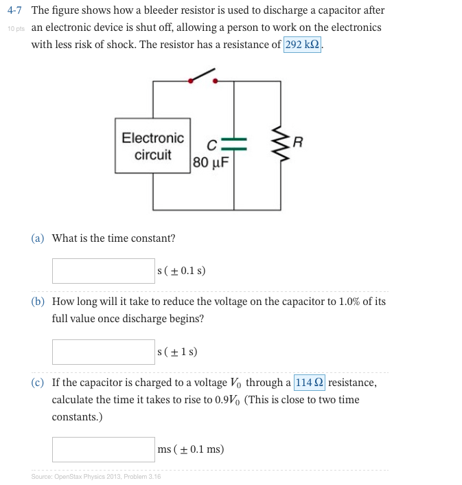 Solved: The Figure Shows How A Bleeder Resistor Is Used To... | Chegg.com
