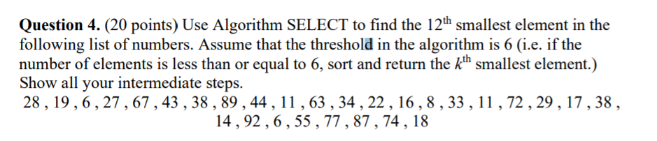 Solved DO NOT WRITE AN ALGORITHM, SOLVE IT ONLT I DO NOT | Chegg.com