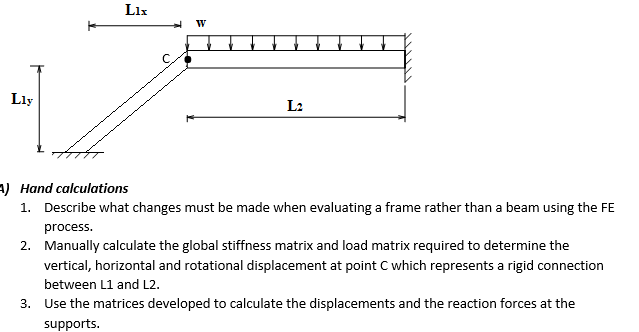 Llx Lly L2 ) Hand calculations Describe what changes | Chegg.com