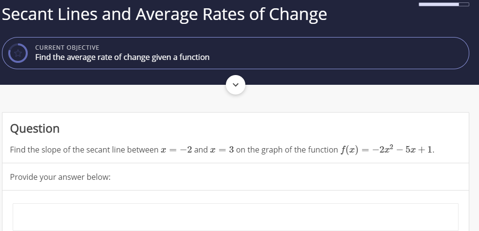 Solved | Secant Lines and Average Rates of Change CURRENT | Chegg.com