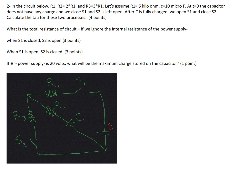 Solved 2- In the circuit below, R1, R2= 2*R1, and R3=3*R1. | Chegg.com