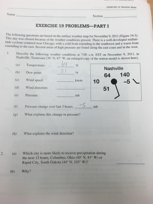 Solved EXERCISE 19: Maps Name Section EXERCISE 19 | Chegg.com