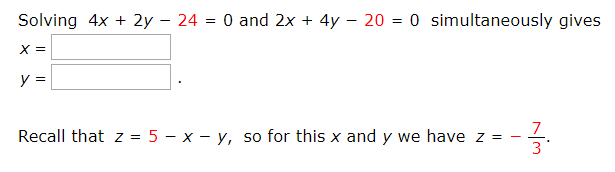 Solved Solving 4x + 2y - 24 0 and 2x 4y - 20 0 | Chegg.com