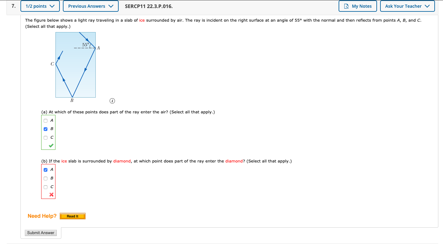 Solved 1 2 Points V Previous Answers Sercp11 22 3 P 016 My