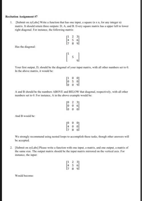Solved Output Undefined Function Threematrices For Input 