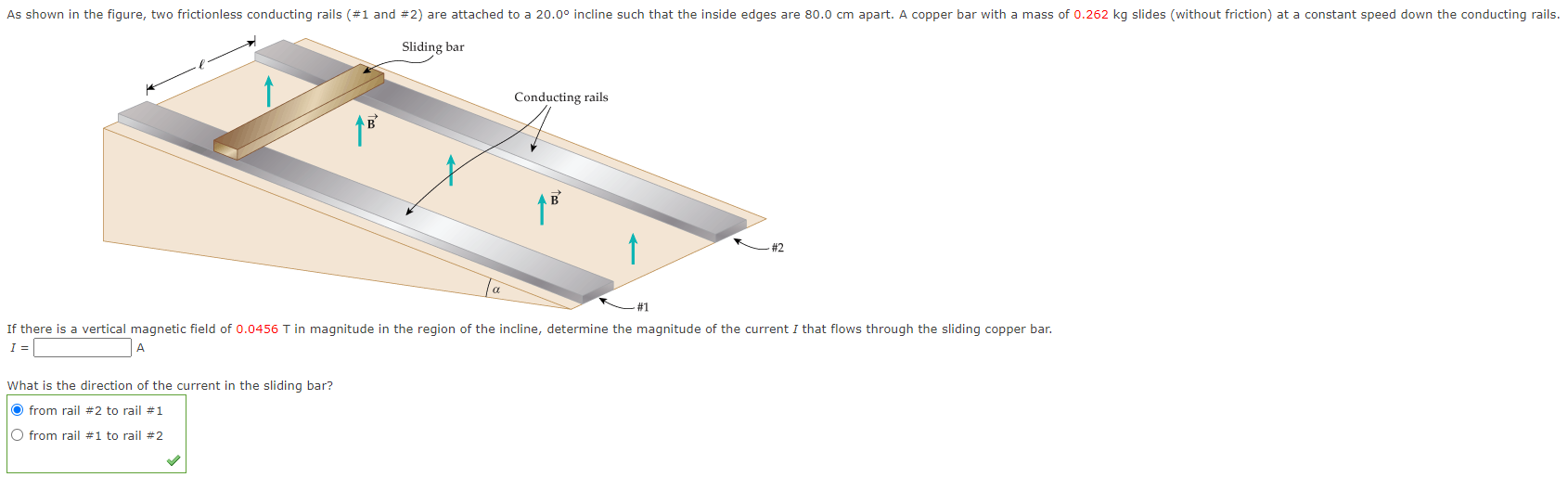 Solved As shown in the figure, two frictionless conducting | Chegg.com