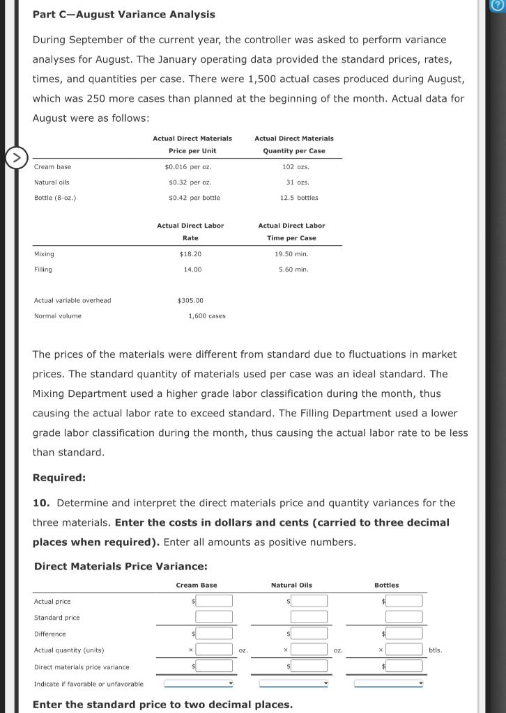 Part C: Note: This section is a continuation from | Chegg.com