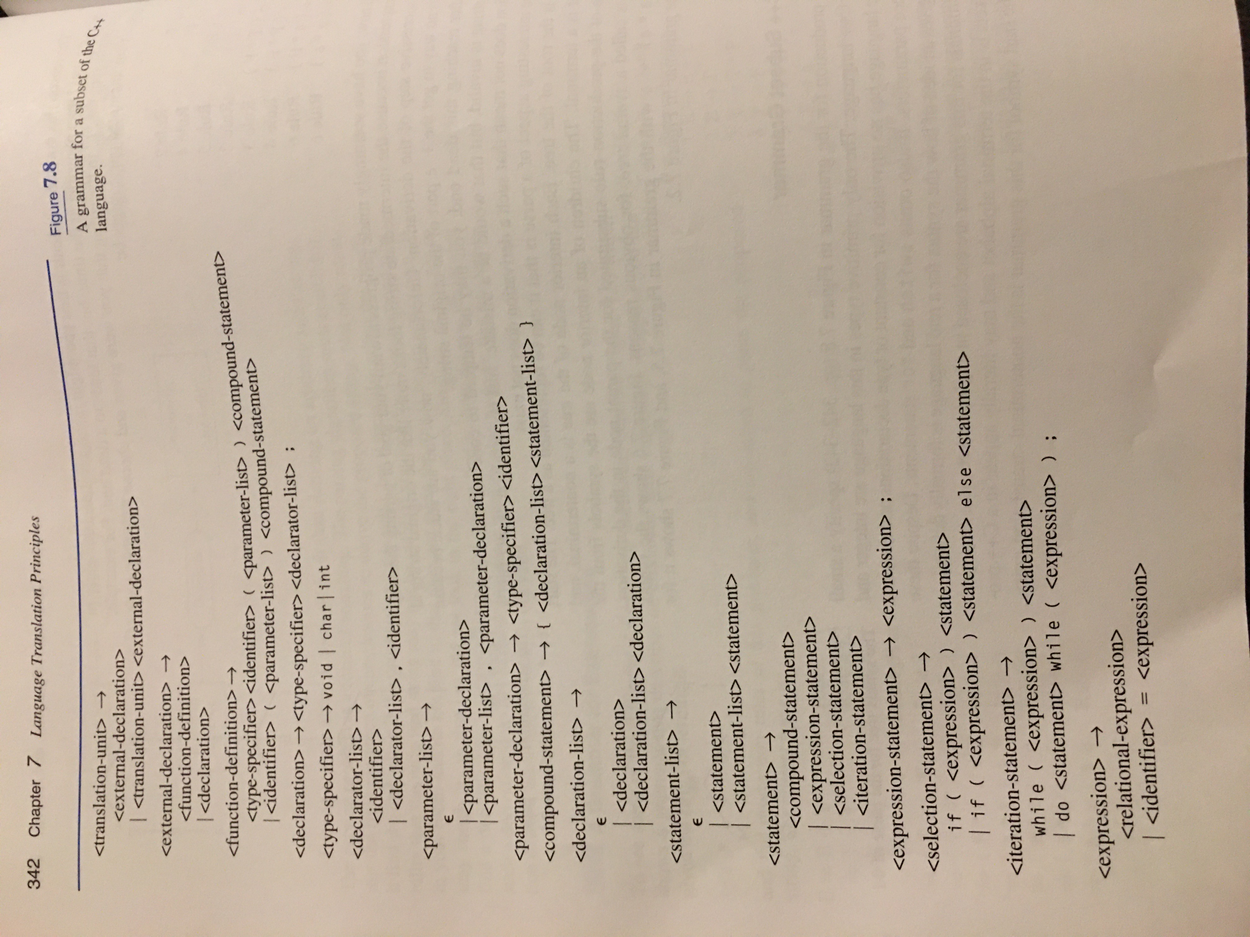 Solved For the grammar of Figure 7.8, draw the syntax tree | Chegg.com