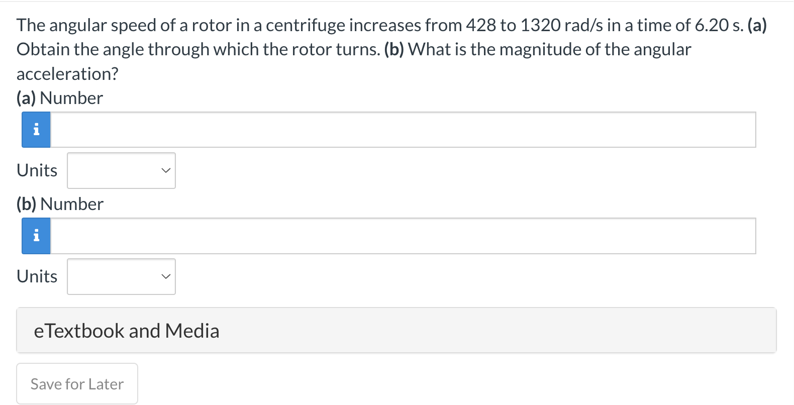 Solved The angular speed of a rotor in a centrifuge | Chegg.com