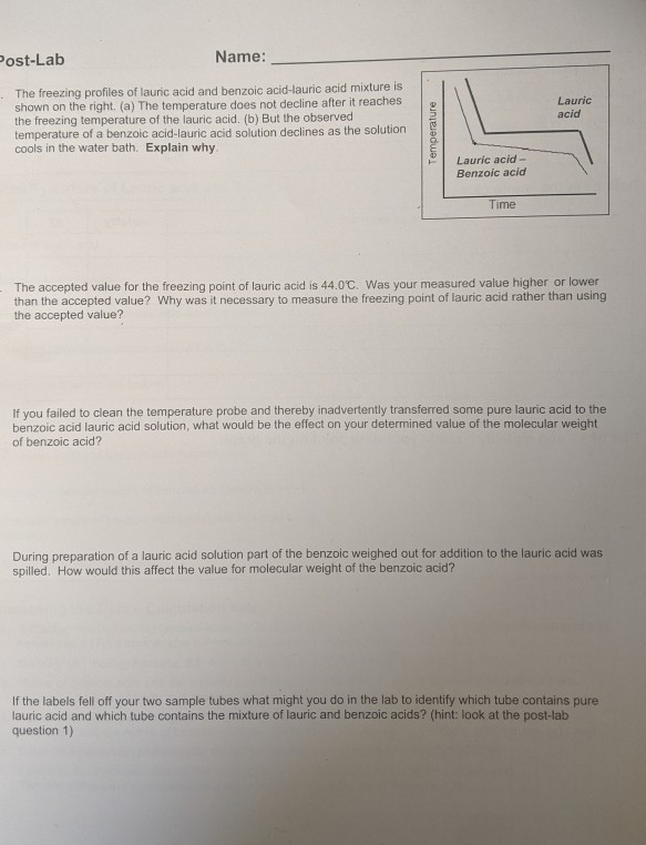 colligative properties freezing point depression lab chegg