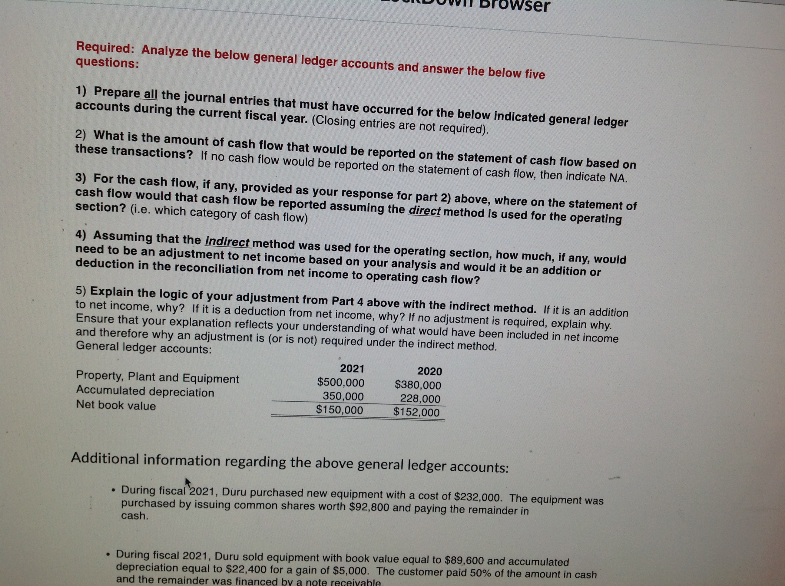 Solved Required: Analyze the below general ledger accounts | Chegg.com