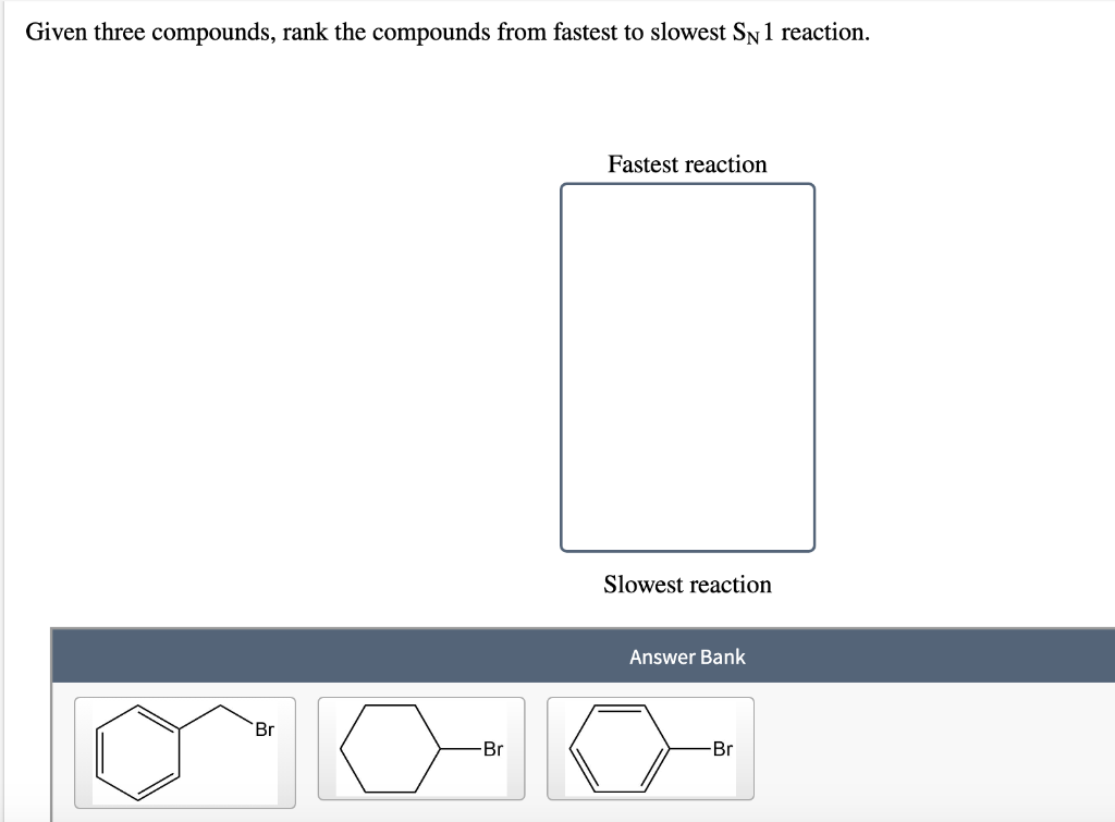 Solved Given three compounds, rank the compounds from | Chegg.com