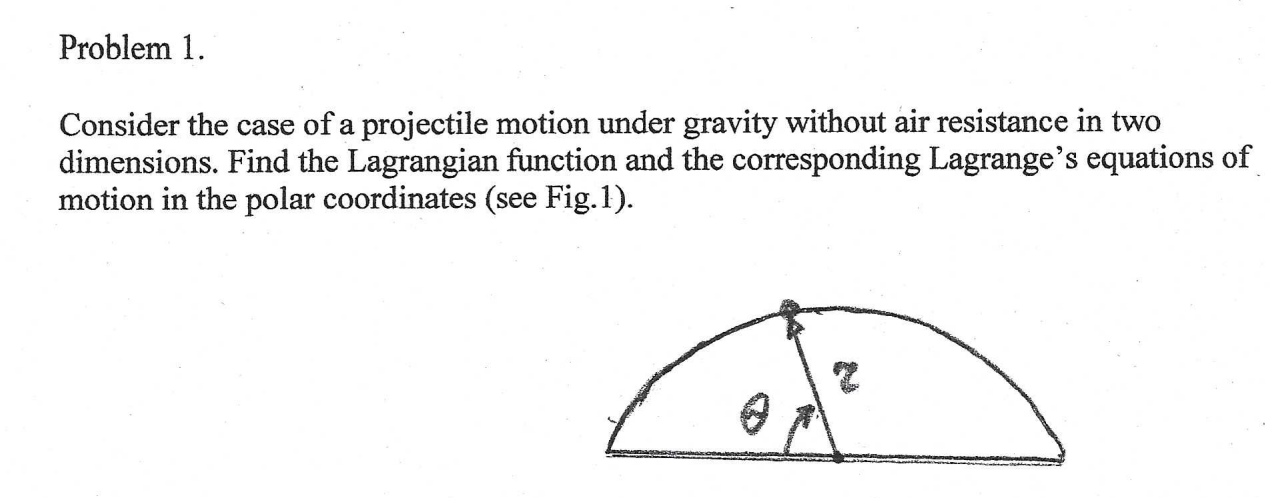 Solved Consider the case of a projectile motion under | Chegg.com