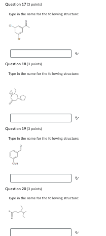 Solved Type in the name for the following structure: | Chegg.com