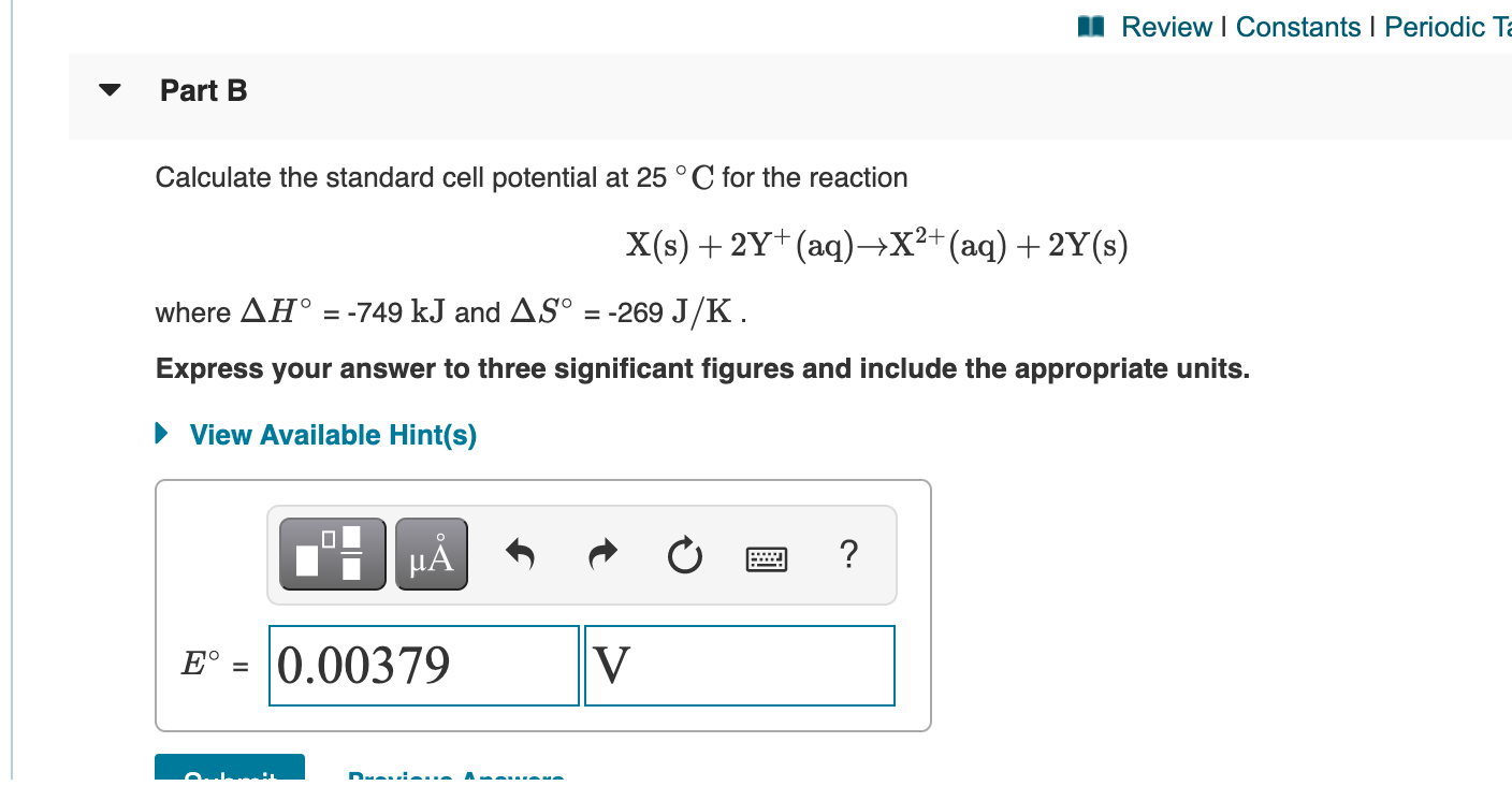 Solved Review | Constants | Periodic Ta Part B Calculate the | Chegg.com