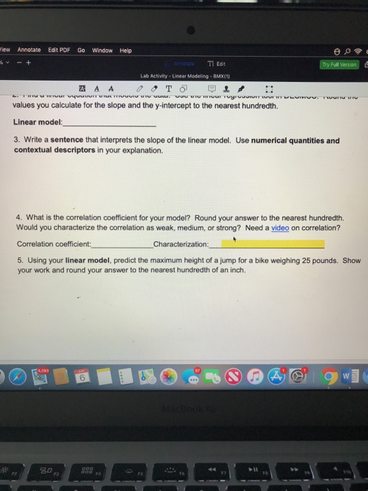 Solved 6 Edit Pdf View Annotate Go Window Help Annatate Ti 