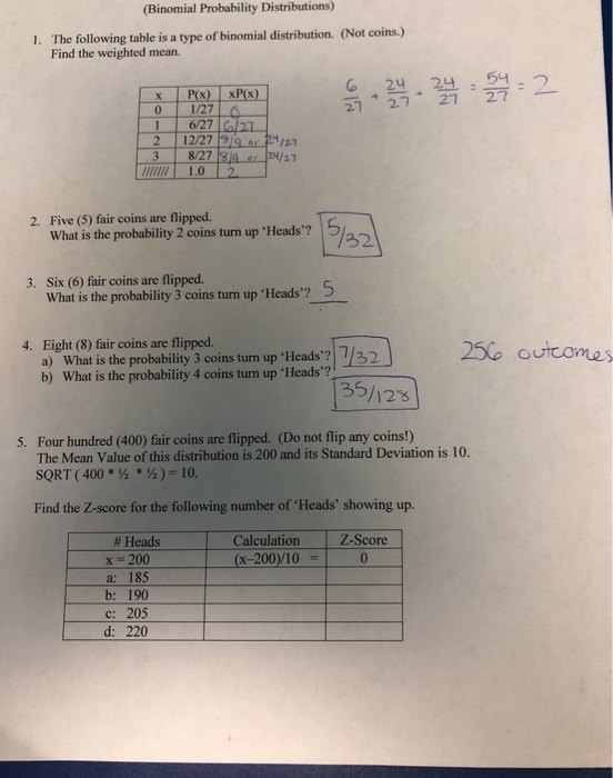  Binomial Probability Worksheet Ii Answers Free Download Gambr co