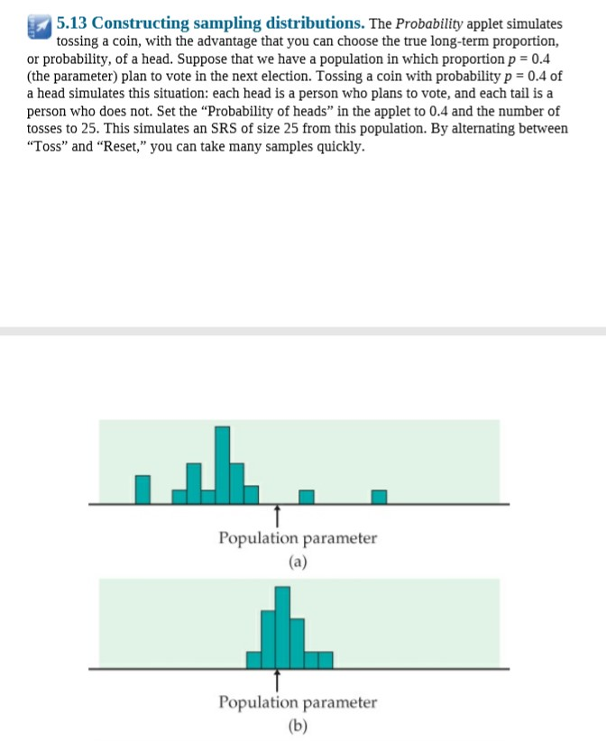 5.13 Constructing sampling distributions. The | Chegg.com