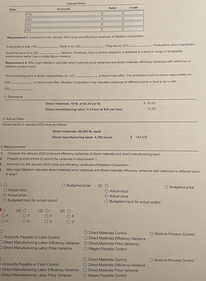 Solved Requirement 3. Comment on the January 2020 price and | Chegg.com