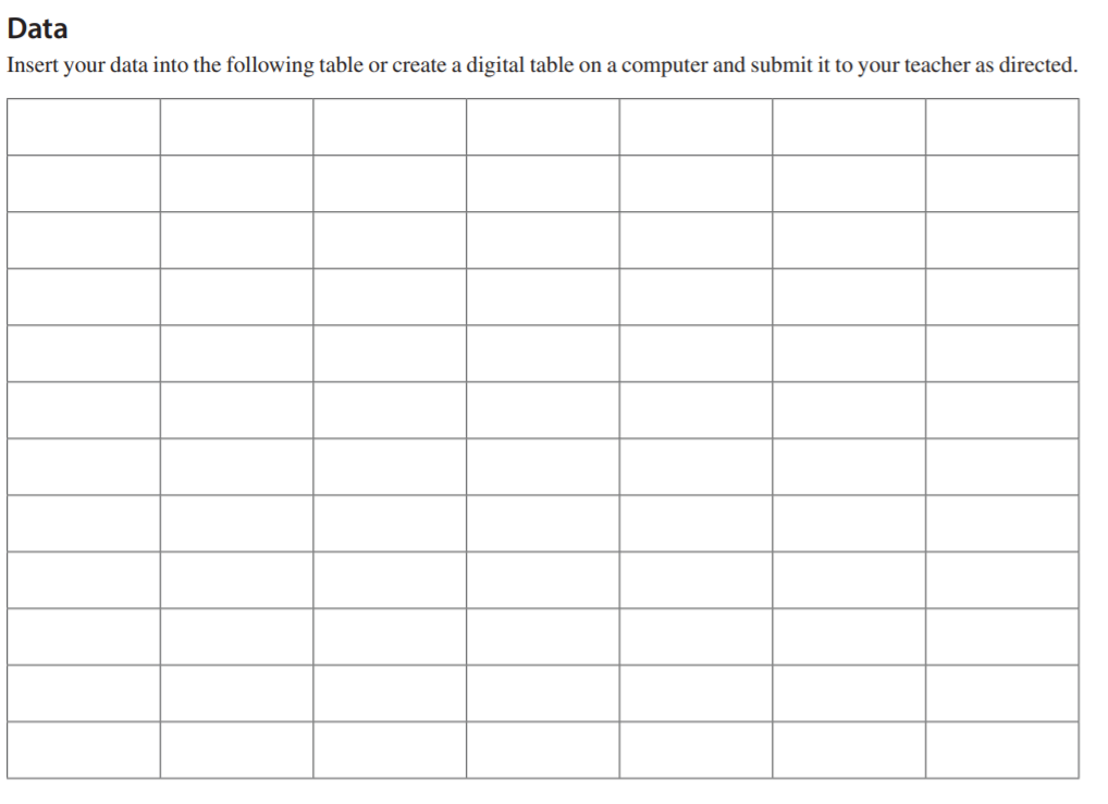 Solved 1. Data tables are made up of small boxes called | Chegg.com