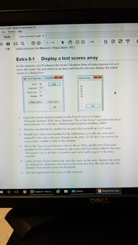 Solved rcises-3.pdf - Adobe Acrobat Reader DC View Window | Chegg.com