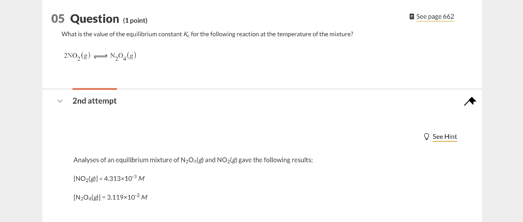 Solved 05 Question (1 point) What is the value of the | Chegg.com