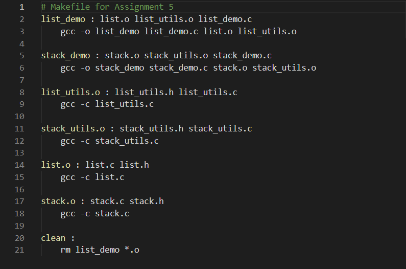 Solved Questions The included Makefile will help you compile | Chegg.com