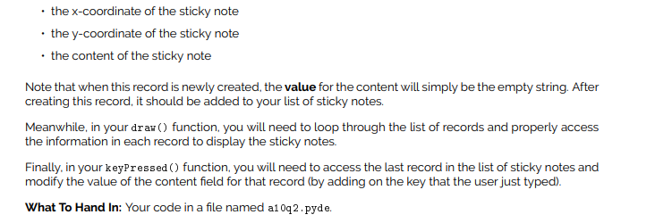 Solved Purpose: Practice using dictionaries as records, | Chegg.com