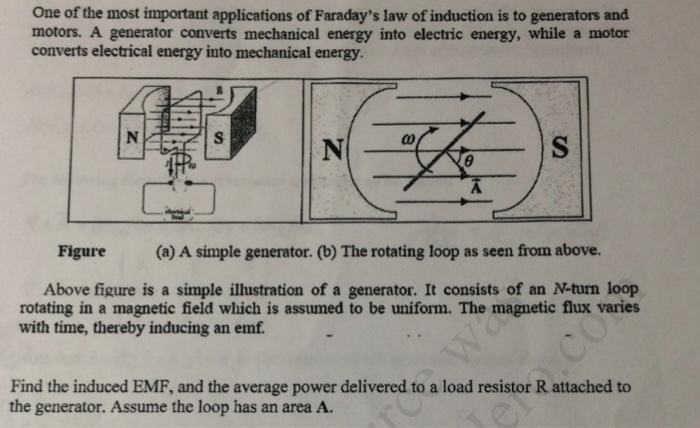 Solved One of the most important applications of Faraday's | Chegg.com