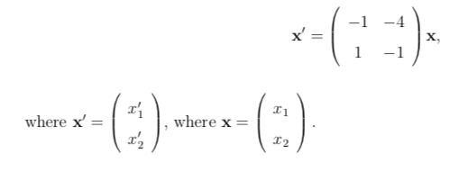 Solved Find The General Solution Of The System Of First