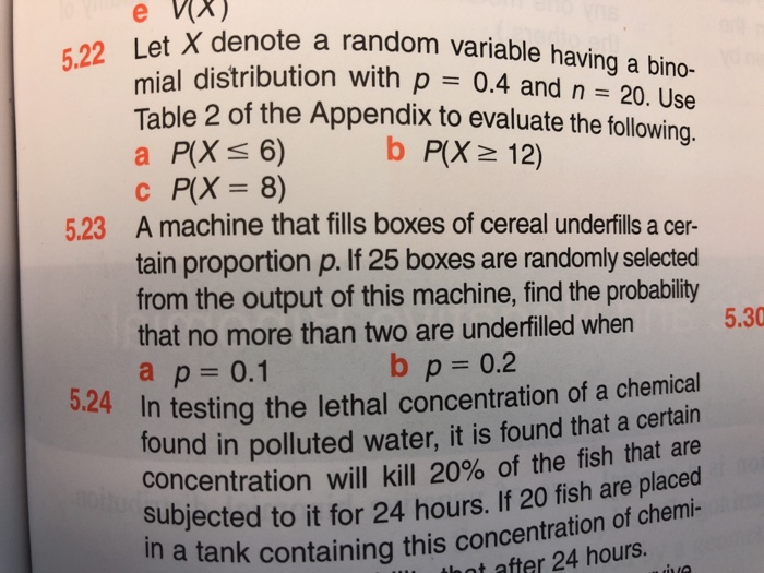 Solved e V(x) 5.22 Let X denote a random variable having a | Chegg.com