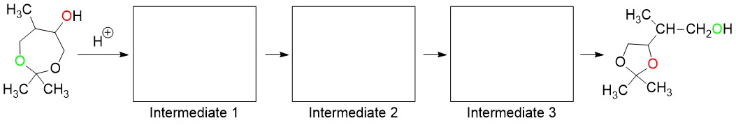 Solved Draw the structures of the three intermediates that | Chegg.com