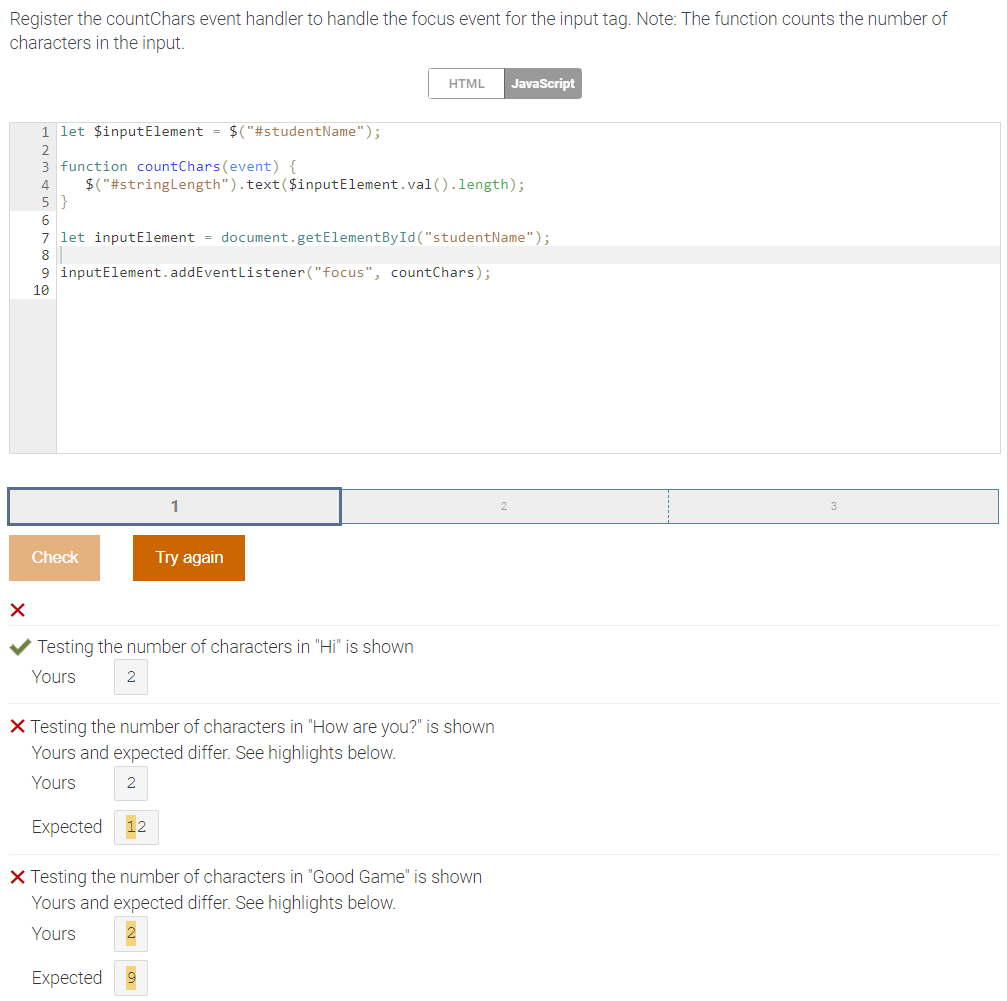 \begin{tabular}{|l|l|} \hline HTML JavaScript \\ | Chegg.com