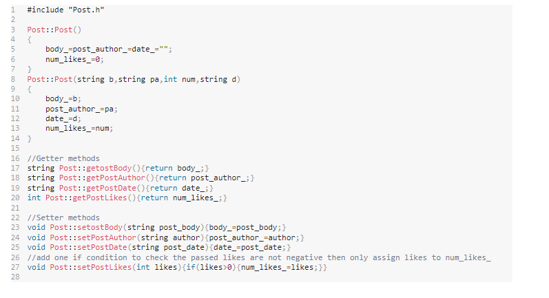 // getter for user name string User : : | Chegg.com