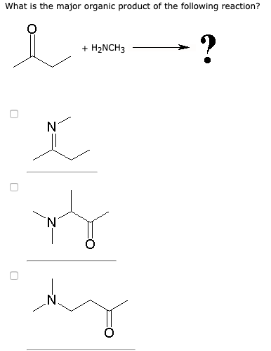 Solved What is the major organic product of the following | Chegg.com