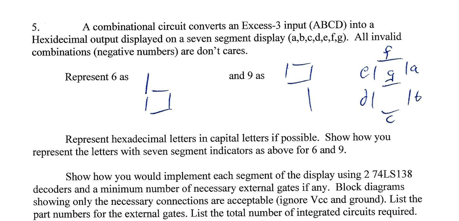 A combinational circuit converts an Excess-3 input | Chegg.com