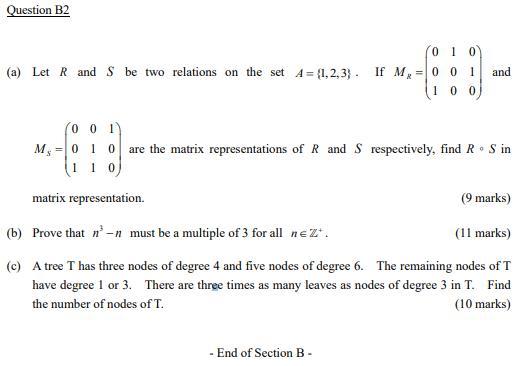 Solved (a) Let R and S be two relations on the set | Chegg.com