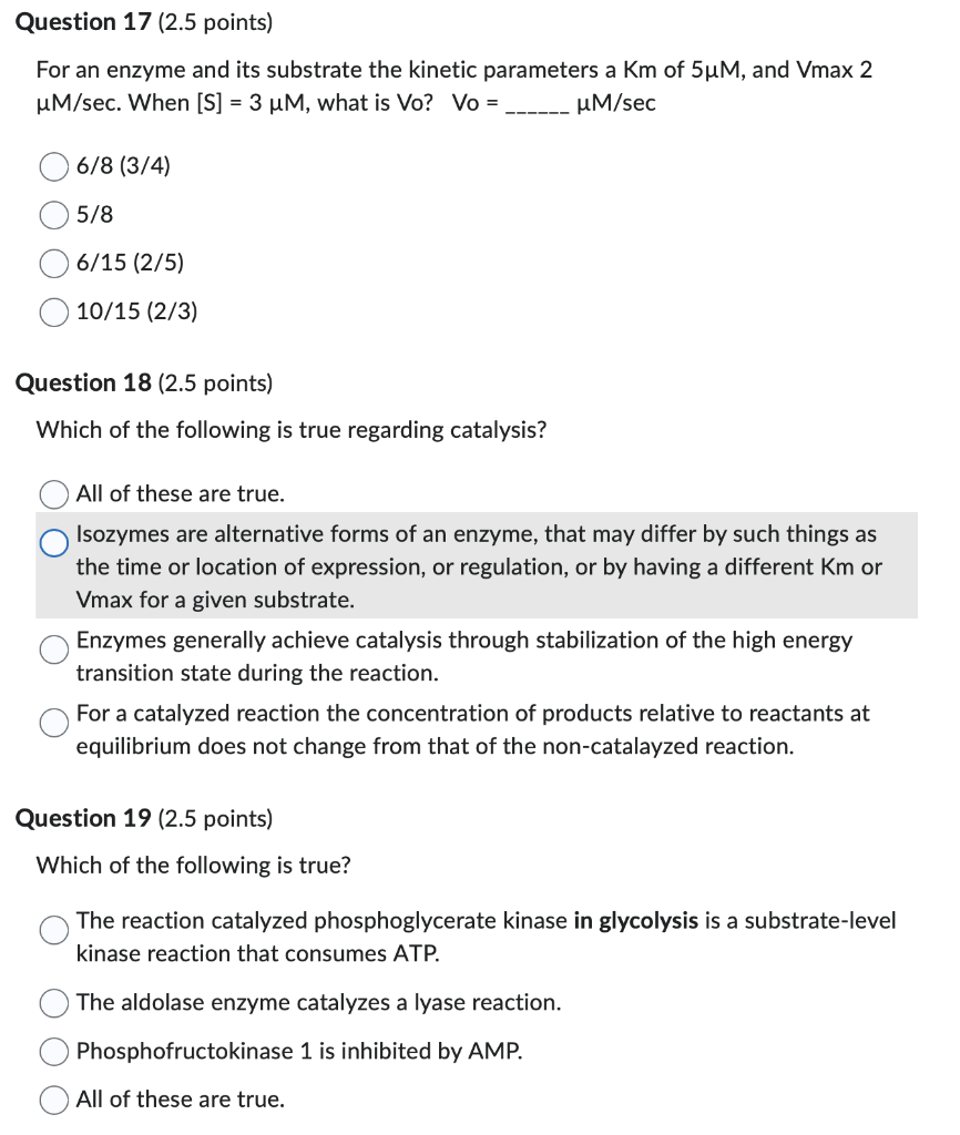 Solved For an enzyme and its substrate the kinetic | Chegg.com