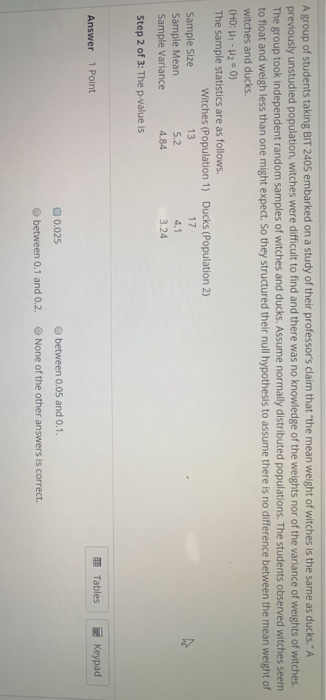 Solved A group of students taking BIT 2405 embarked on a | Chegg.com