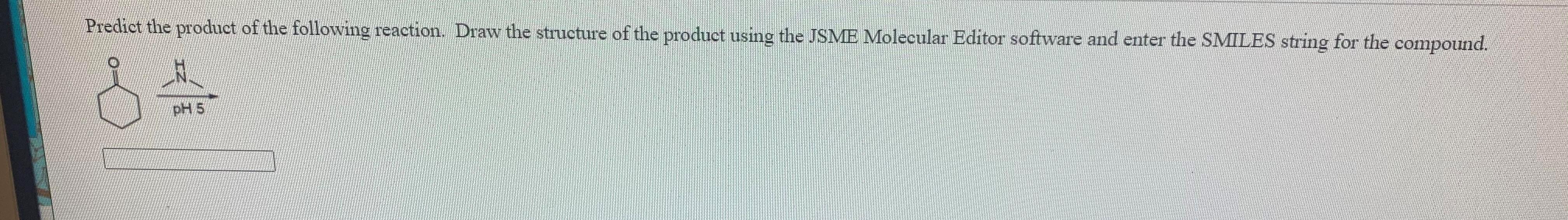 Solved Predict the product of the following reaction. Draw | Chegg.com