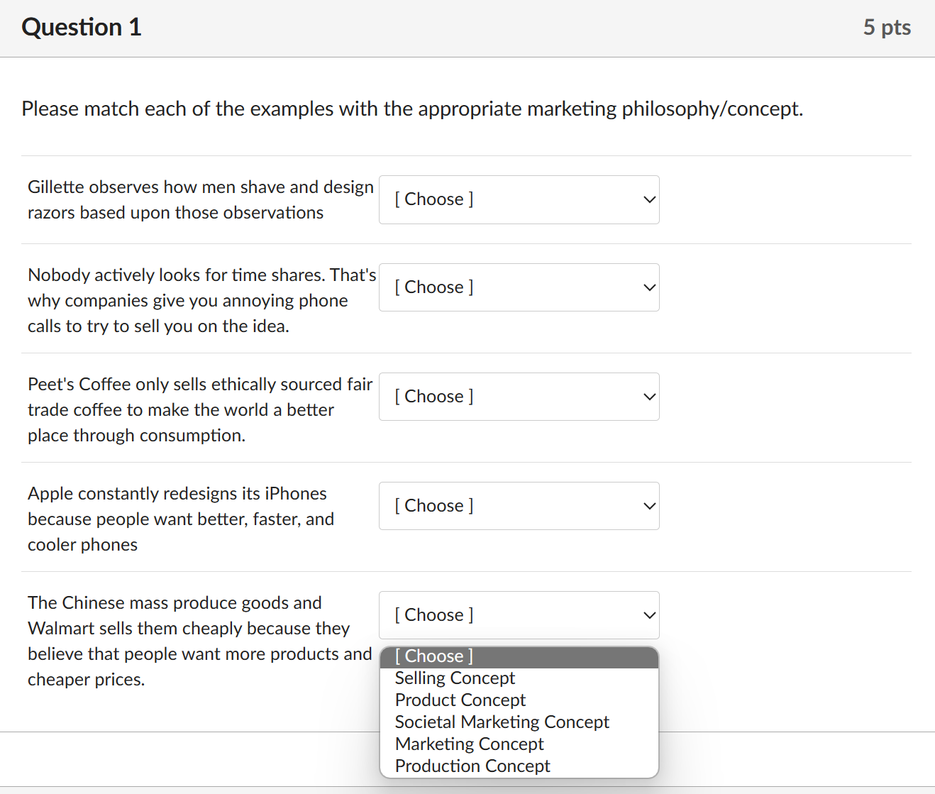 Solved Please match each of the examples with the | Chegg.com