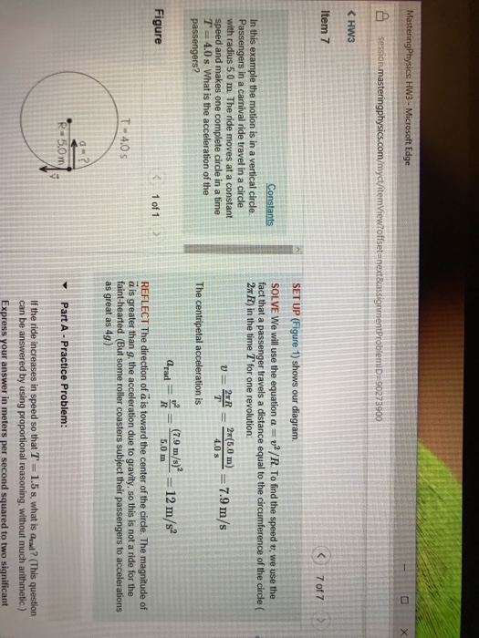 Solved HW3 on.m temView offset-n mID-90273900 Item 7 く) 7017 | Chegg.com