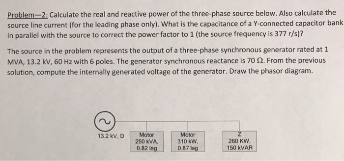 Solved Calculate the real and reactive power of the | Chegg.com