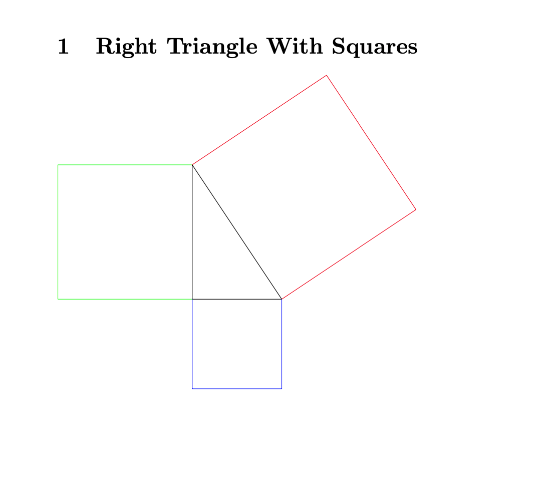 Solved 1 Right Triangle With Squares 2 Calculus graph. Y 5 | Chegg.com