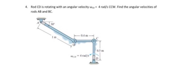 Solved Rod CD is rotating with an angular velocity omega_CD | Chegg.com