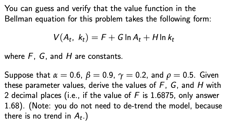 Solved Consider The Following Utility Maximization Problem