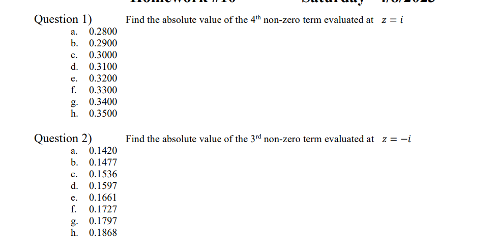 Solved In the first two problems, find the first four | Chegg.com